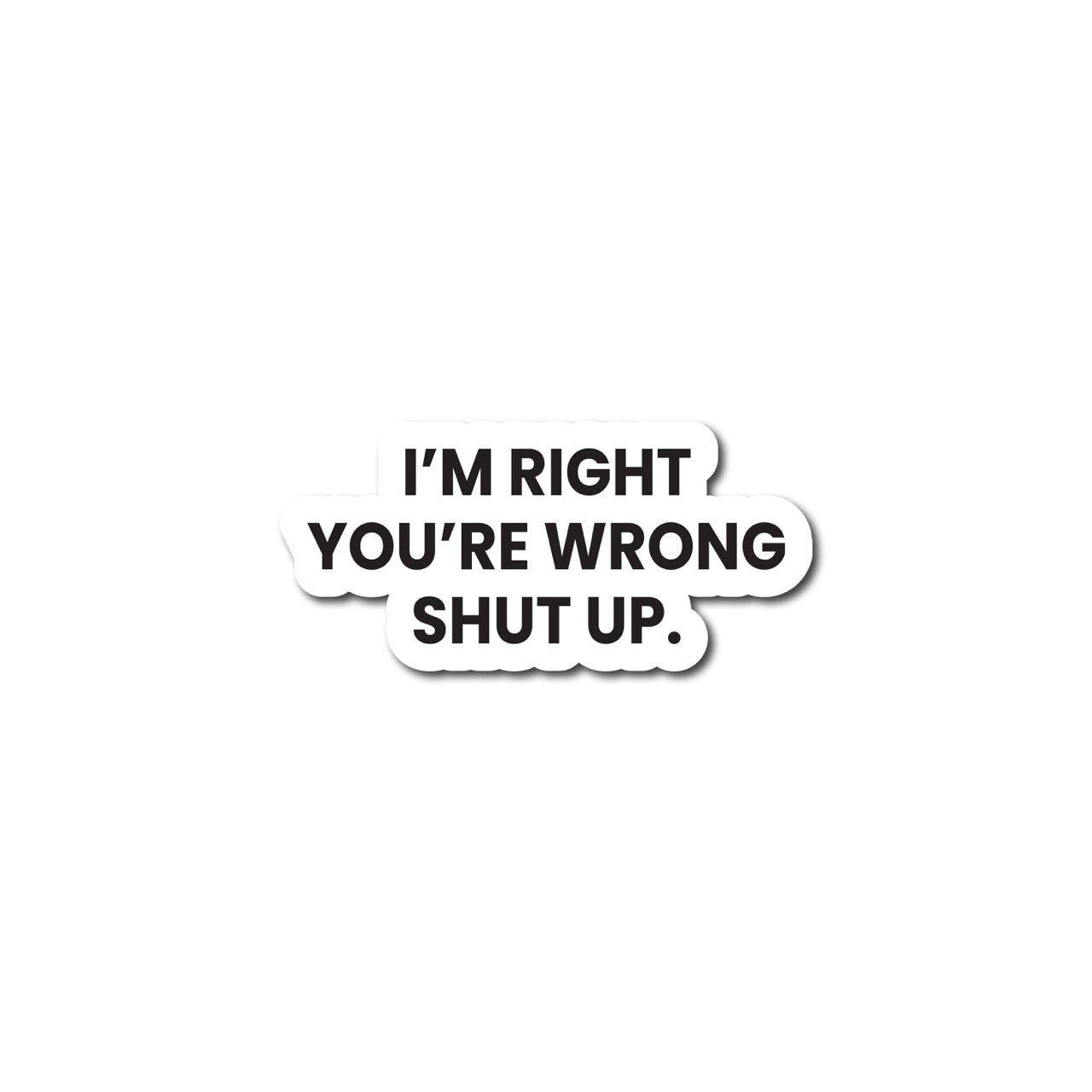 Shut-up Sticker – CellSkin Beirut